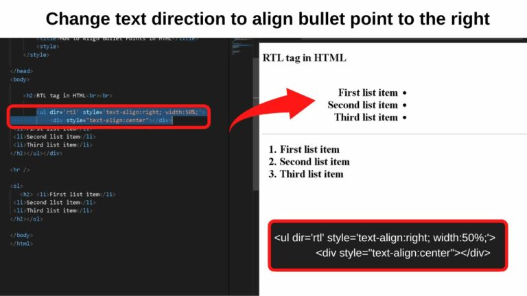 The 3 Best Methods to Align Bullet Points in HTML