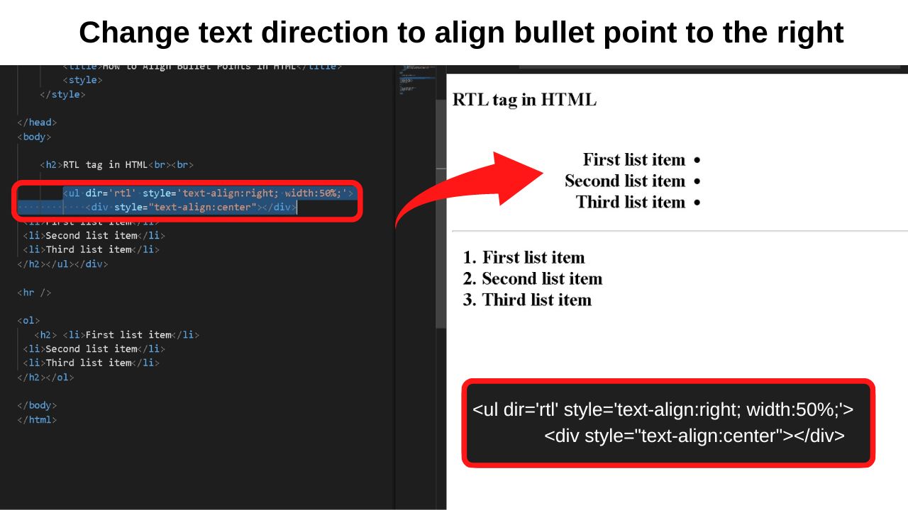 The 3 Best Methods to Align Bullet Points in HTML