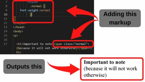 Unbold Text in HTML — Best Step-by-step Guide