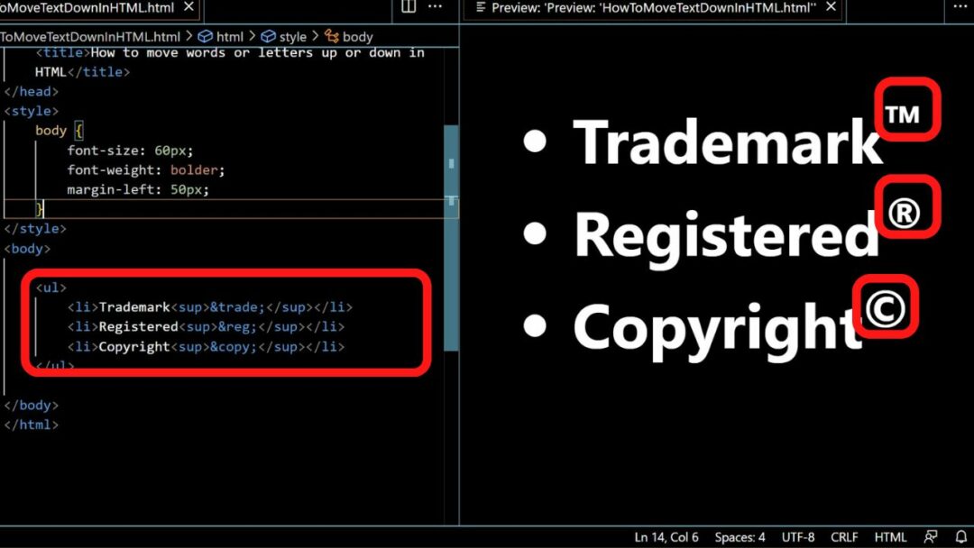 How to Move Text Up and Down in HTML — All You Need to Know