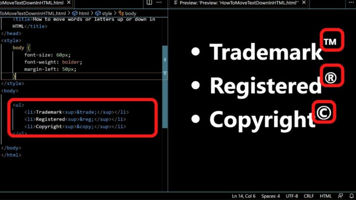 How to Move Text Up and Down in HTML — All You Need to Know