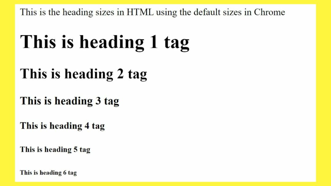 What is the Correct HTML Tag for the Largest Heading? — The Answer