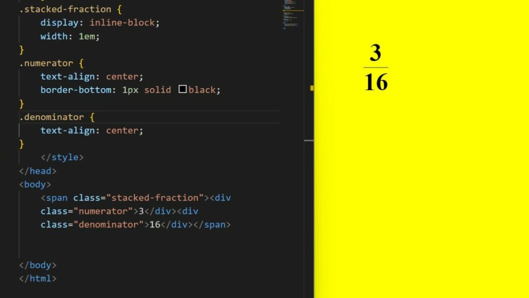 How to Use Fractions in HTML — Like a Boss