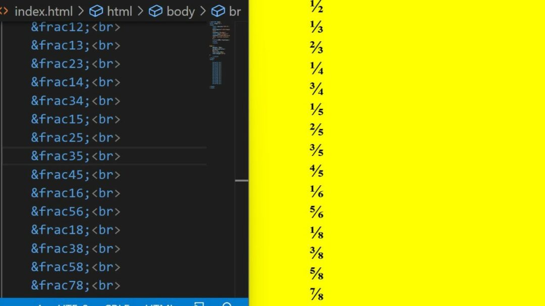 How to Use Fractions in HTML — Like a Boss