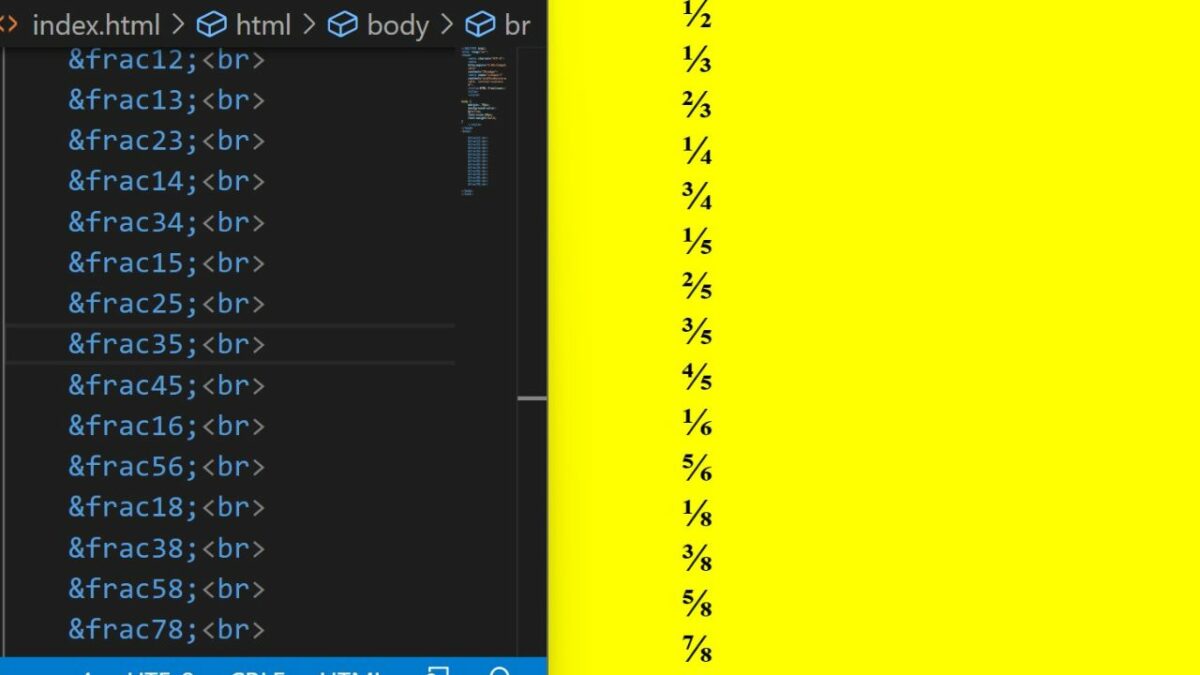 How to Use Fractions in HTML — Like a Boss